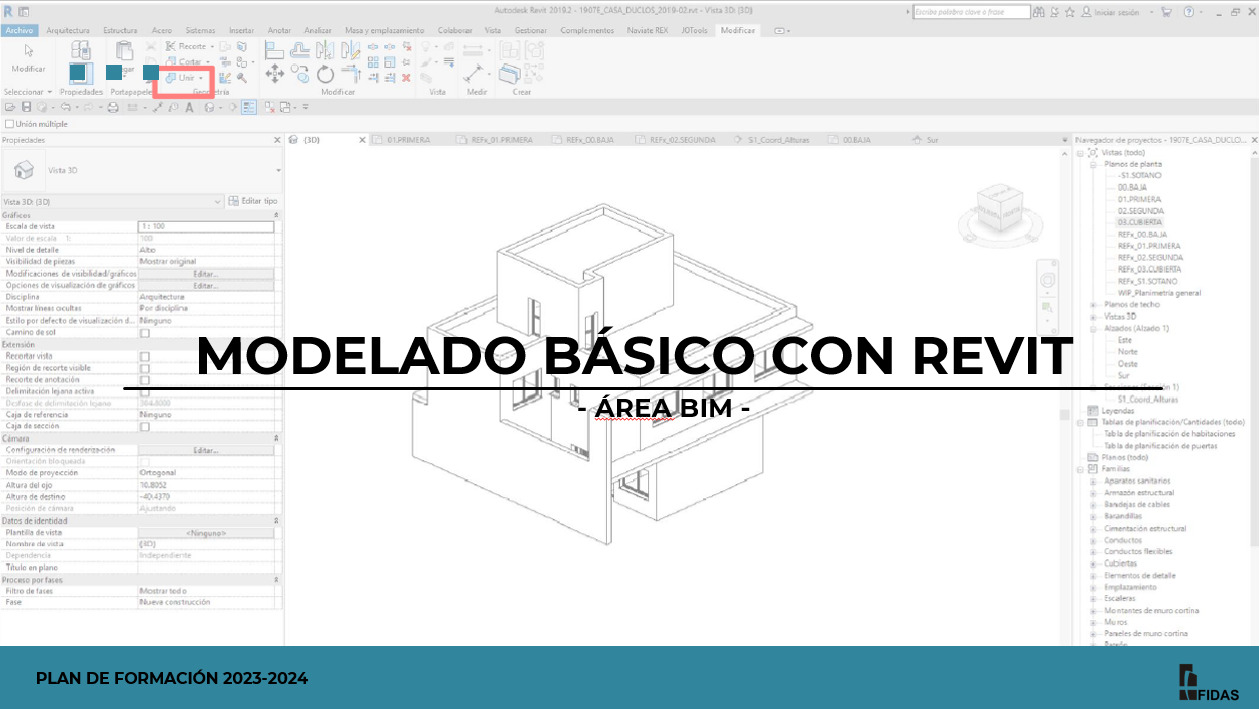 Curso de REVIT. Modelado Básico | Fundación Fidas